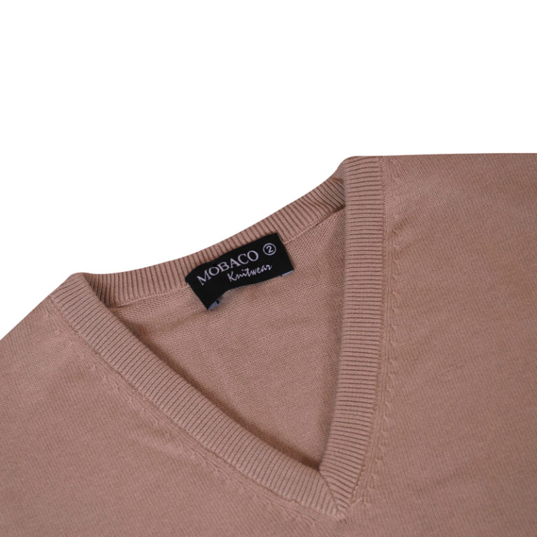 Cotton V-Neck Sweater - Mobaco