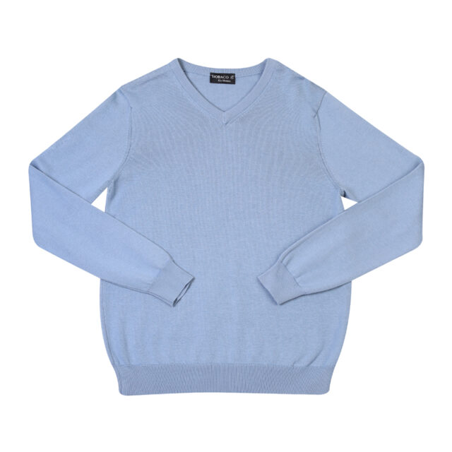 Cotton V-Neck Sweater - Mobaco