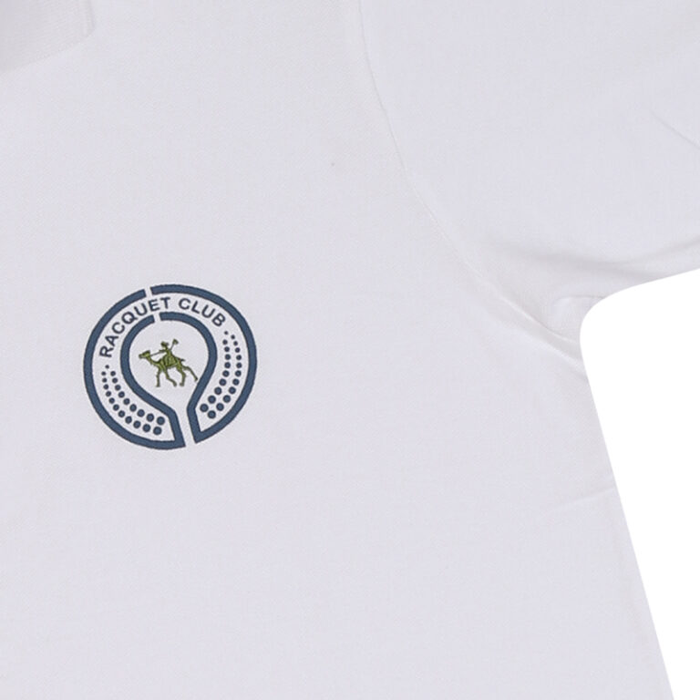 Piqué Polo with Print and Logo Embroidery - Mobaco