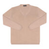 V-Neck Cotton Knit Sweater - Mobaco