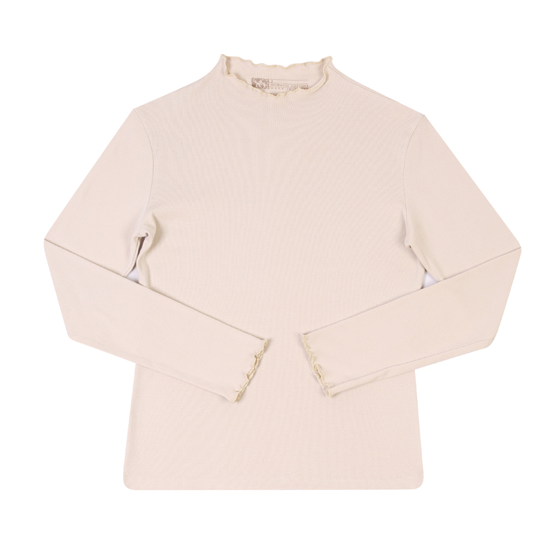 High Neck Ribbed Top - Mobaco