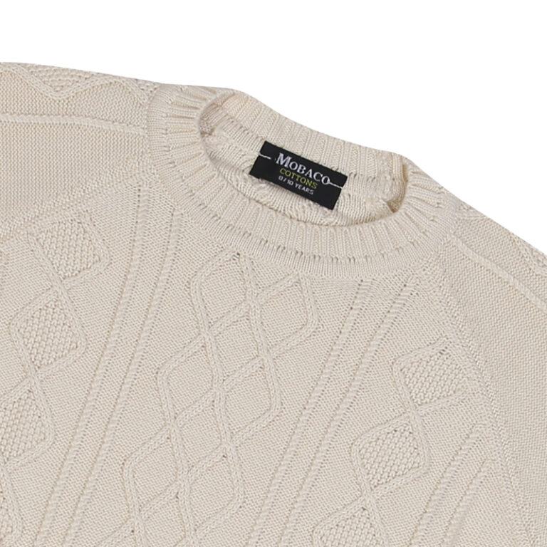 Cable Knit Sweater - Mobaco