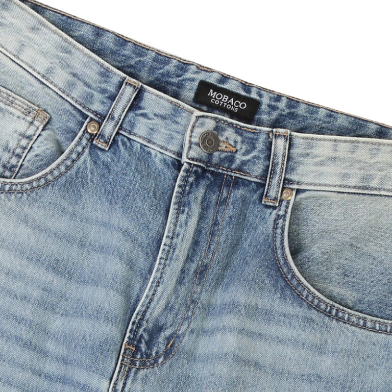 Straight Fit Denim Pants - Mobaco