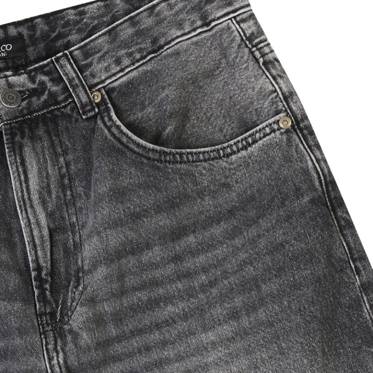 Straight Fit Denim Pants - Mobaco